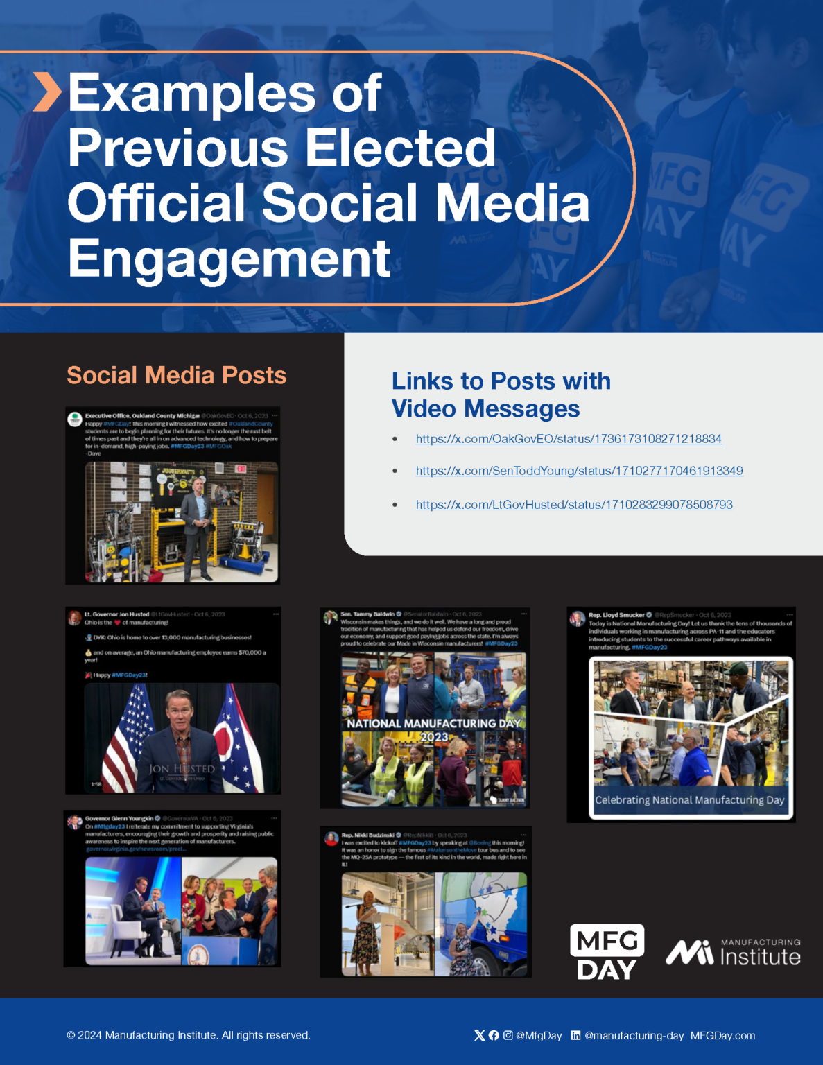 MFG Day Government Official Toolkit - Manufacturing Day | Creators Wanted